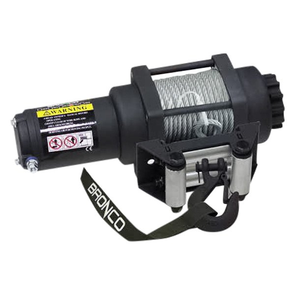 Bronco ATV® AC-12025 - Black Edition 3,500 lbs Winch with Synthetic ...