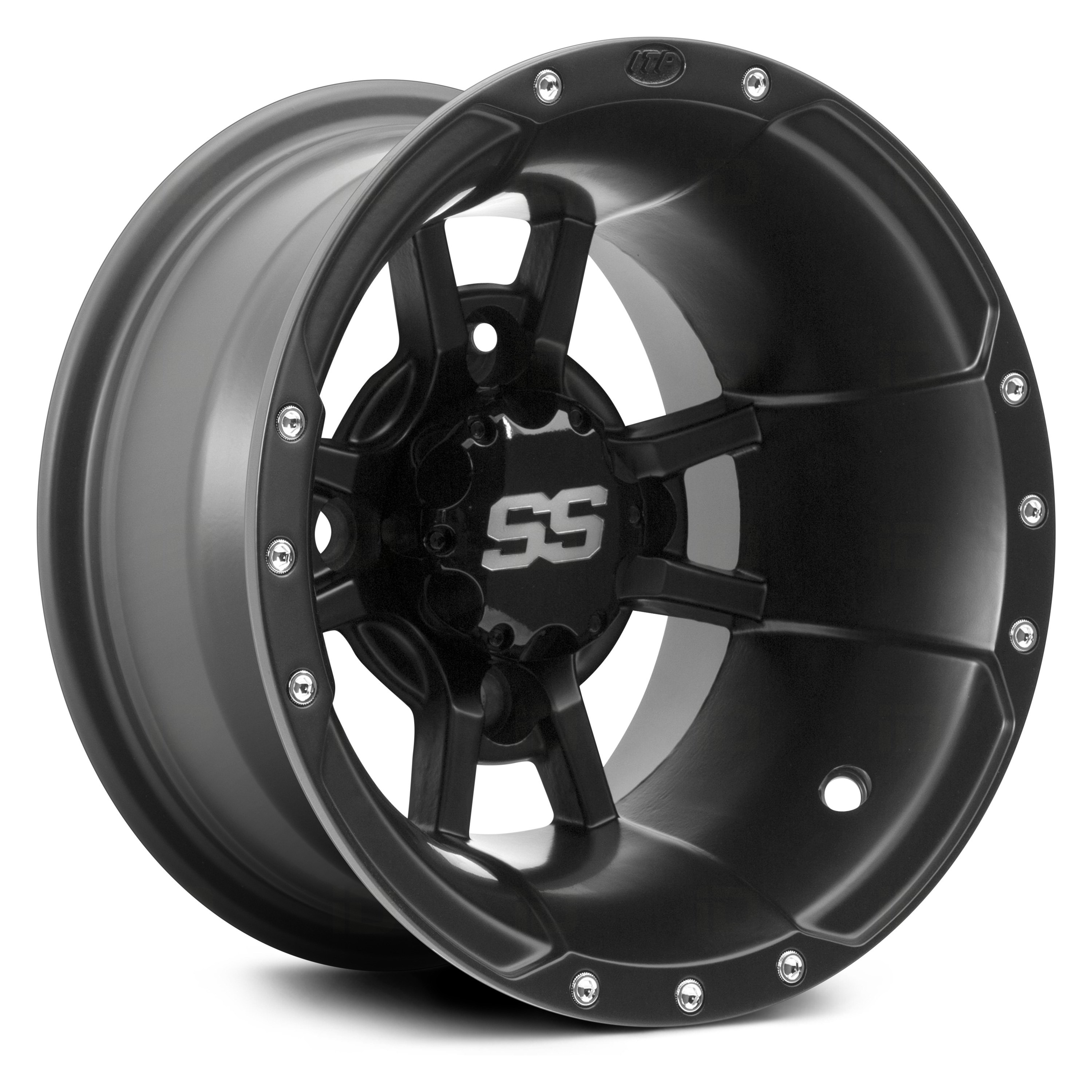 ITP® 1028337536B - SS112 Sport ATV/UTV Black Alloy Aluminum Wheel ...