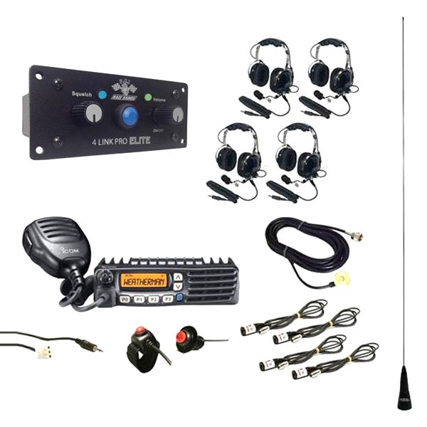 PCI Race Radios® 2495 - Bluetooth Ultimate Radio Package 4 Headset ...