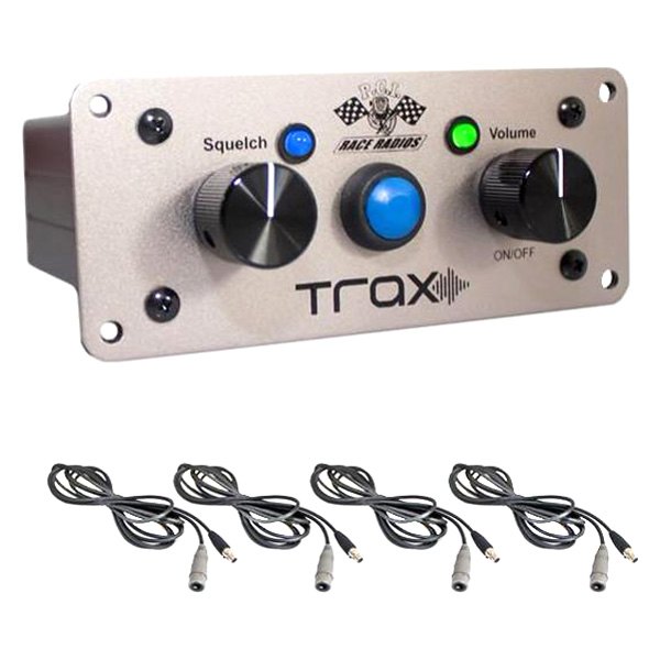 PCI Race Radios® 2537 - Trax Intercom Package 4 Headset/Helmet Cables ...