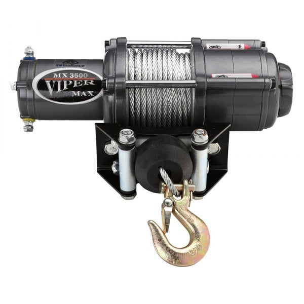 Viper Winches® MX3500 - ATV/UTV Max 3,500 lbs Winch with 50' Steel ...