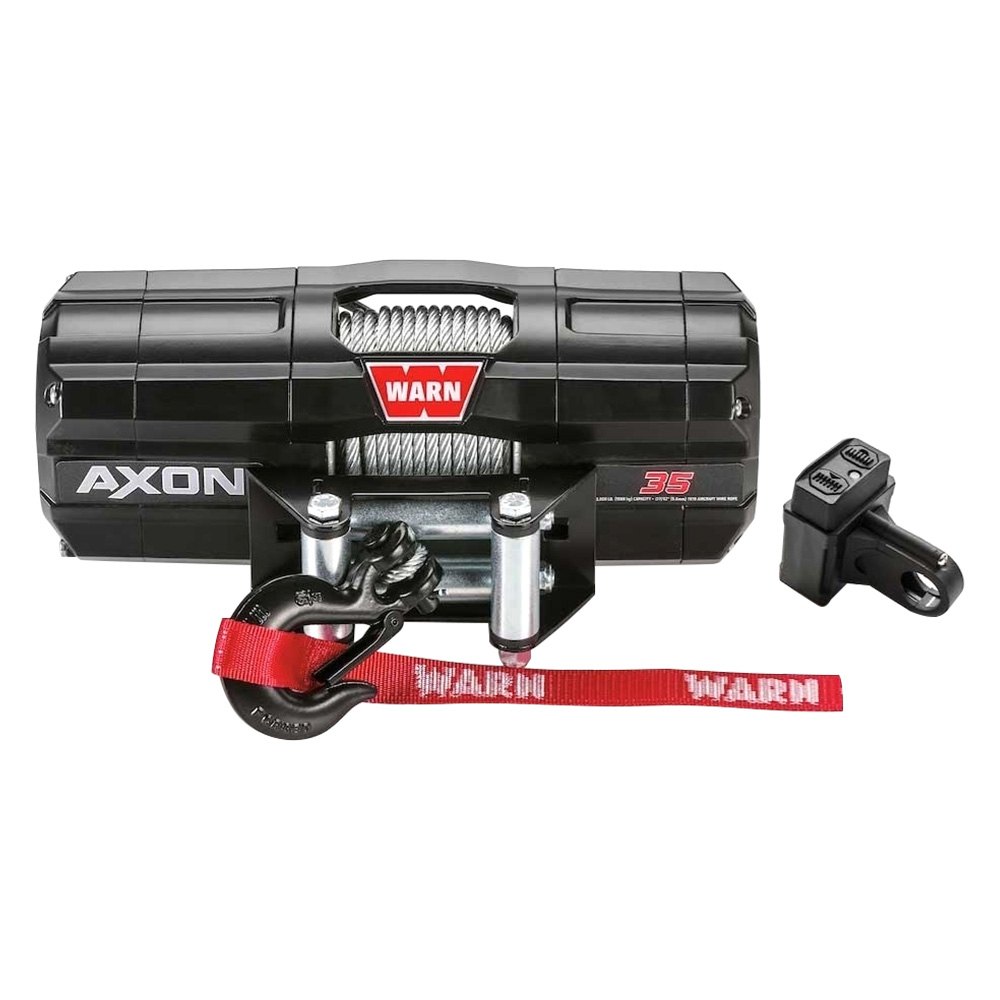 Warn® 101135 - AXON 35 3,500 lbs Winch with 50' Steel Rope ...